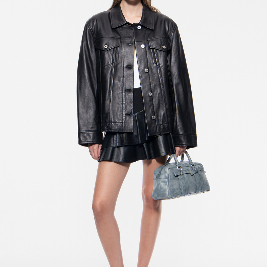 STAND STUDIO | Disa Jacket - Lamb Nappa Leather - Black - Womens ...